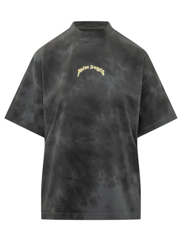 Palm Angels Painted Loose Tee - Black Multicolor