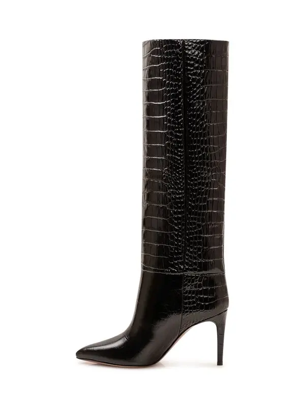 Paris Texas Stiletto 85 Croc Effect Boot