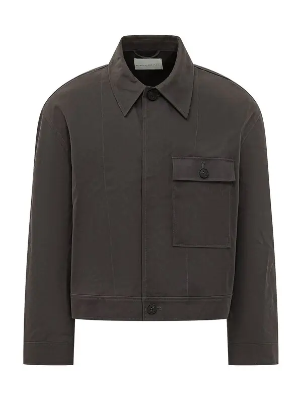 Studio Nicholson Cropped Overshirt Jacket - Ore