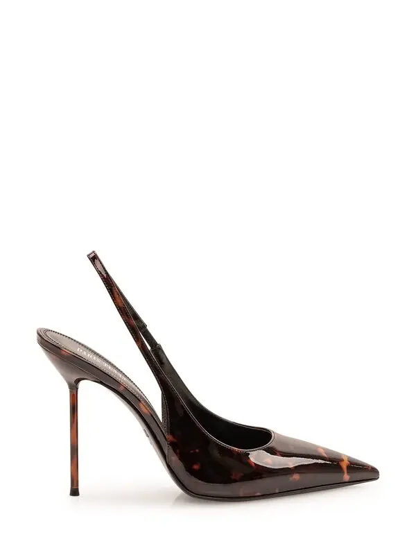 Paris Texas Lidia Slingback Heels - Tortoise