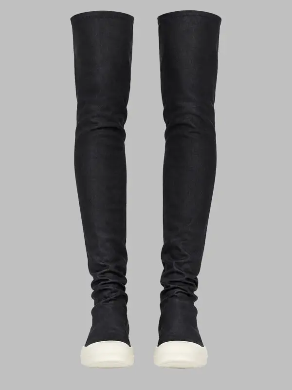 Rick Owens Sculpted Leather Boots - Black