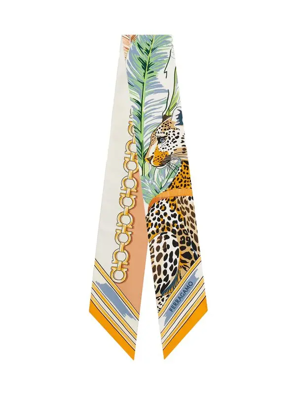 FERRAGAMO Mini Banofau Felindra Scarf With Contemporary Design
