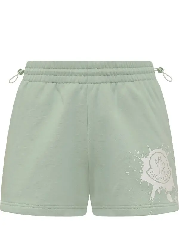 Moncler Logo-embellished Casual Shorts - Verde