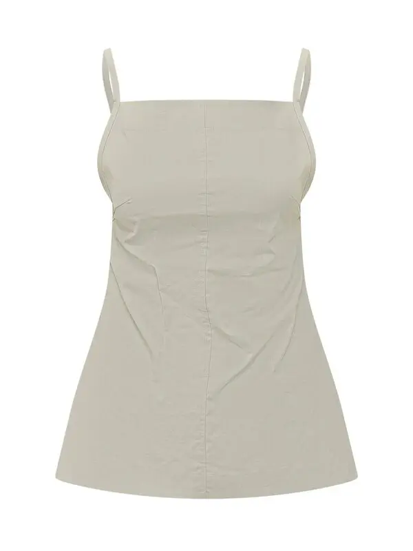 Studio Nicholson Raddle Pintucked Top - Bone