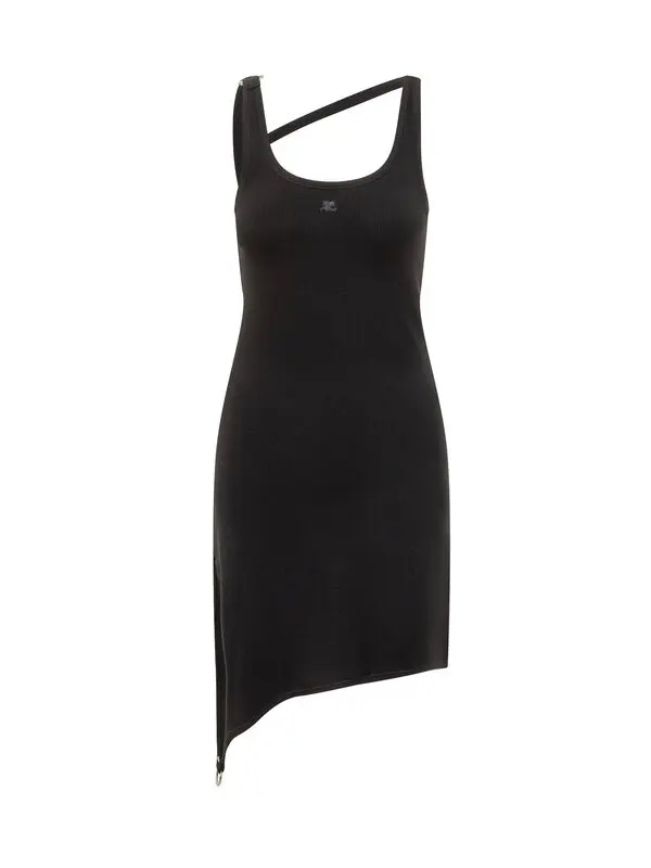 COURREGES Asymmetrical Mini Suit Dress