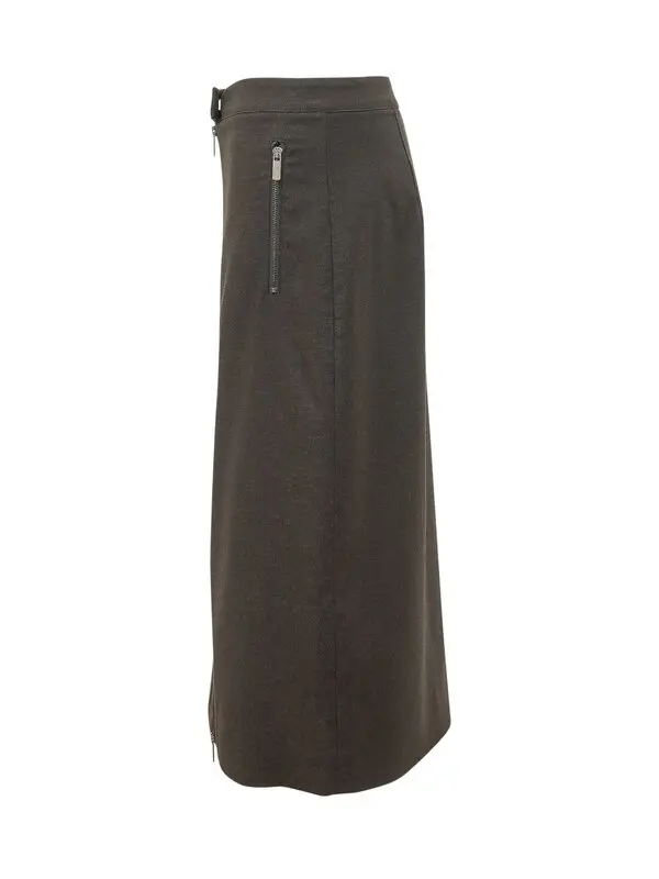LE SULLY STUDIO Zip-front Pencil Skirt