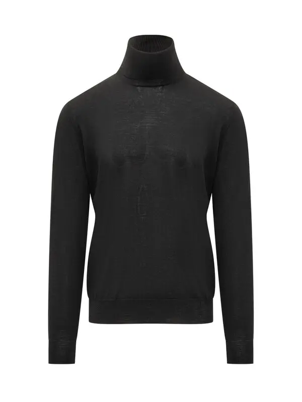 FILIPPO DE LAURENTIIS Wool Turtleneck Pullover - Nero
