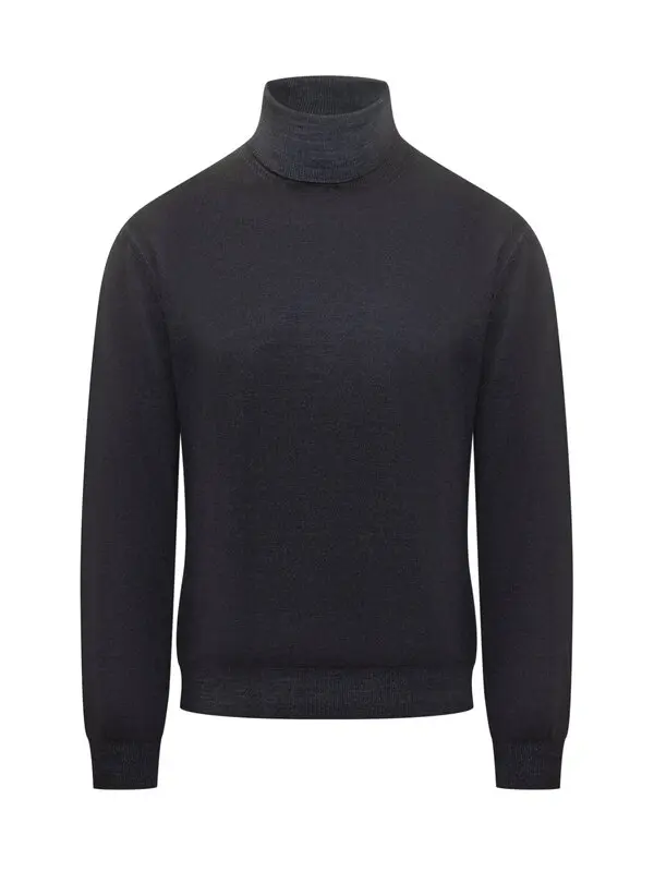 FILIPPO DE LAURENTIIS Wool Turtleneck Sweater - Blu
