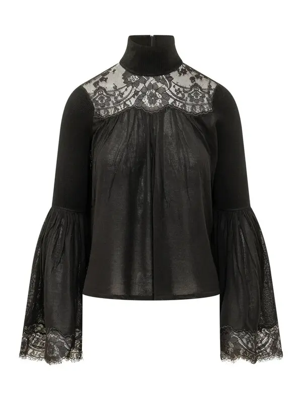 Zimmermann Lace Blouse - Black