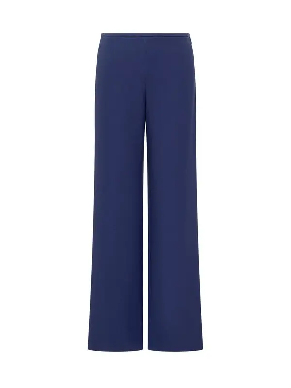 Emporio Armani Tailored Trousers With Flared Hem - Blu