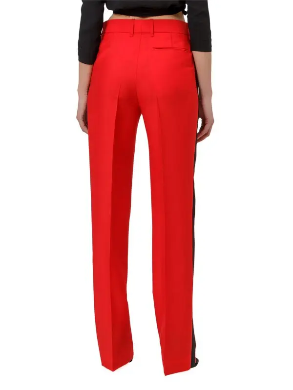 Calvin Klein Fashion-forward Trousers With Unique Detail Features - Rosso