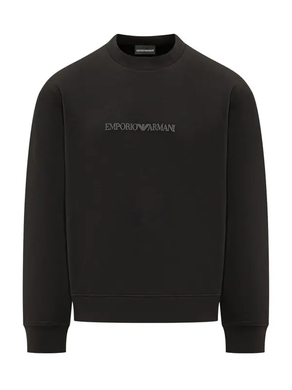 Emporio Armani Logo Sweatshirt - Black