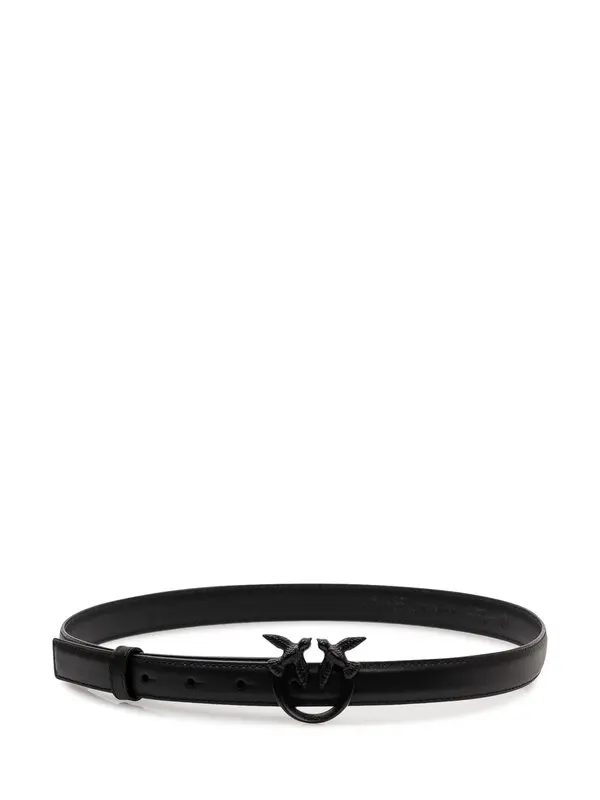 Pinko Love Belt With Front Buckle - Nero Block