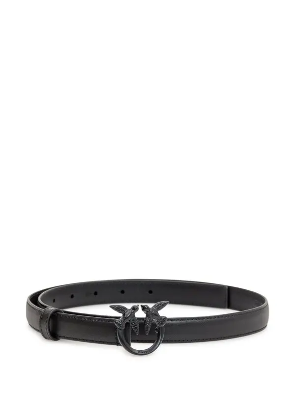 Pinko Leather Belt - Nero Block