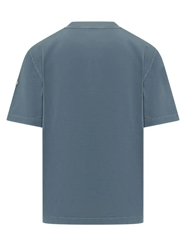 Moncler Cotton Logo T-shirt With Cut Sleeves