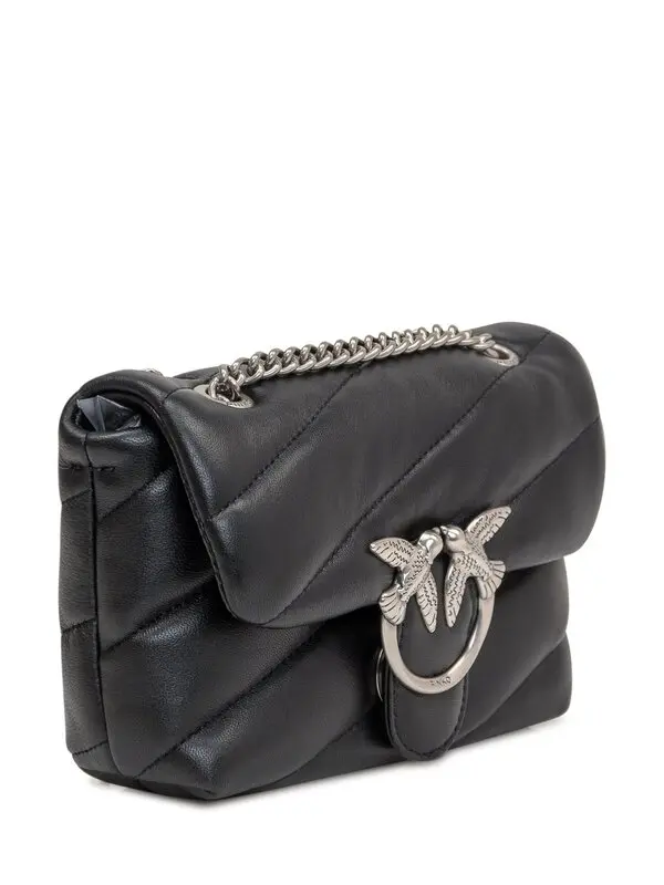 Pinko Mini Puff Bag - Nero Old Silver