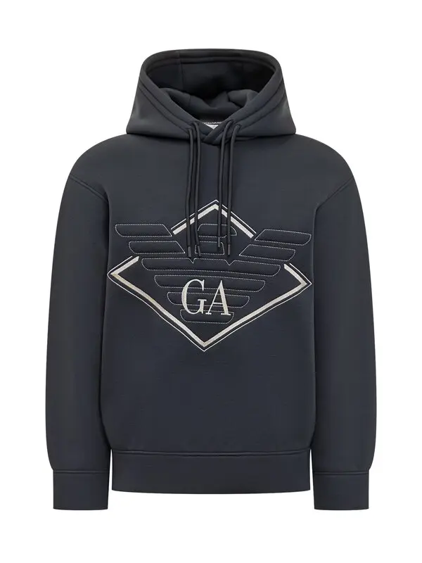 Emporio Armani Comfortable Hoodie Sweatshirt With Logo