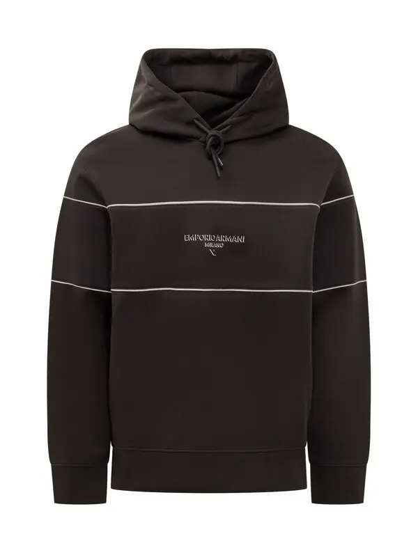 Emporio Armani Stylish Sweatshirt With Hood And Logo
