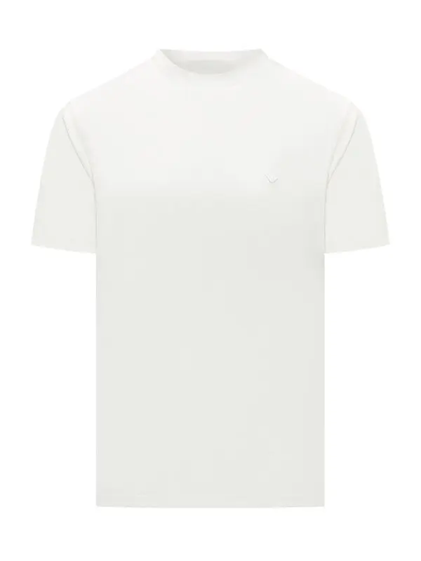 Emporio Armani Logo Appliqué Modal T-shirt