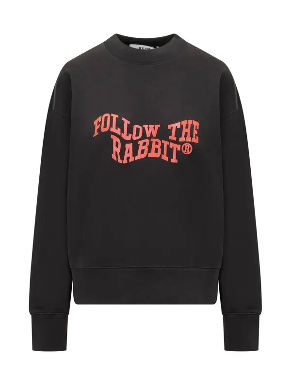 MSGM Follow The Rabbit Graphic Sweatshirt - Black
