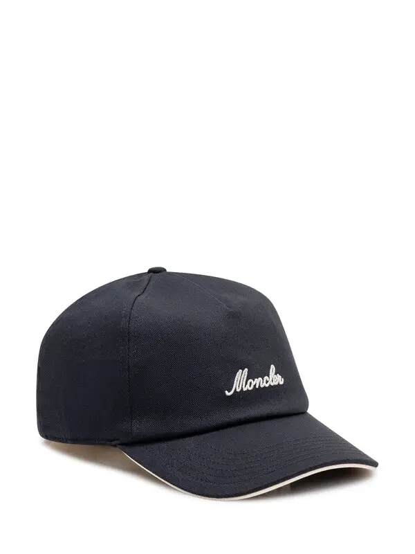 Moncler Embroidered Baseball Cap - Nero