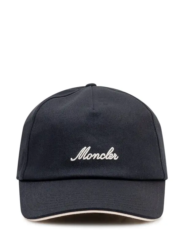 Moncler Embroidered Baseball Cap - Nero