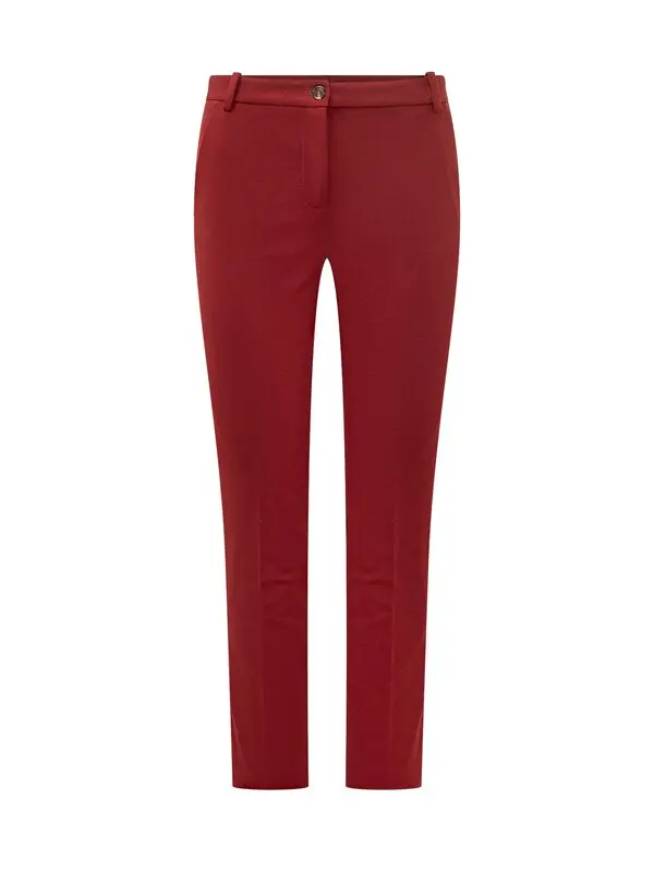 Pinko Bello Trousers Tailored Straight Leg - Rosso Rio