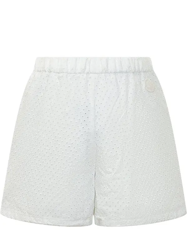 Moncler Textured Mini Shorts With Drawstring