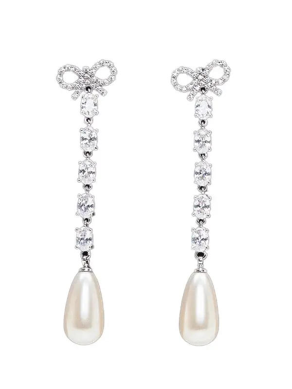SELF-PORTRAIT Drop Earrings - Silver