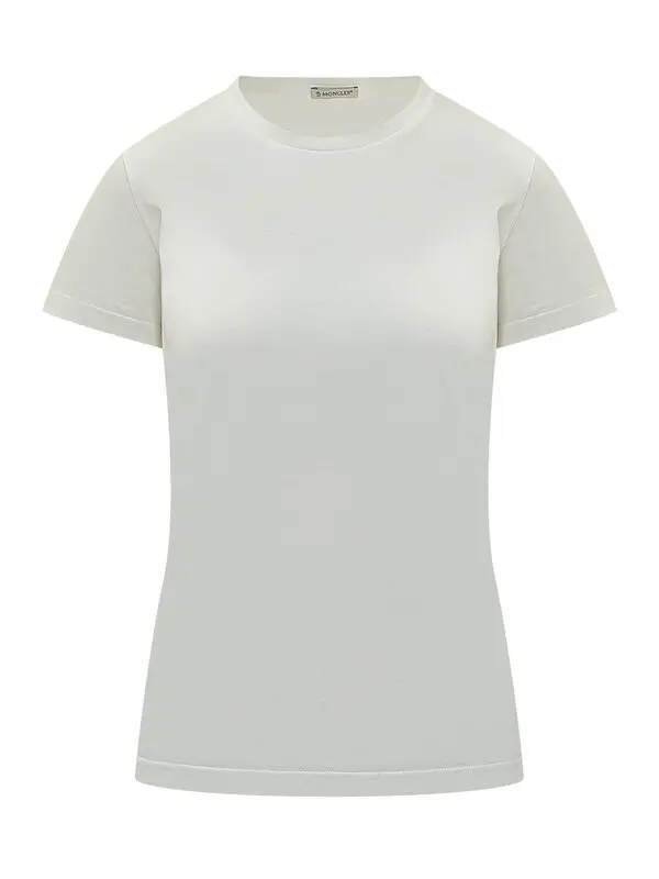 Moncler Cotton Cut-out Sleeve T-shirt