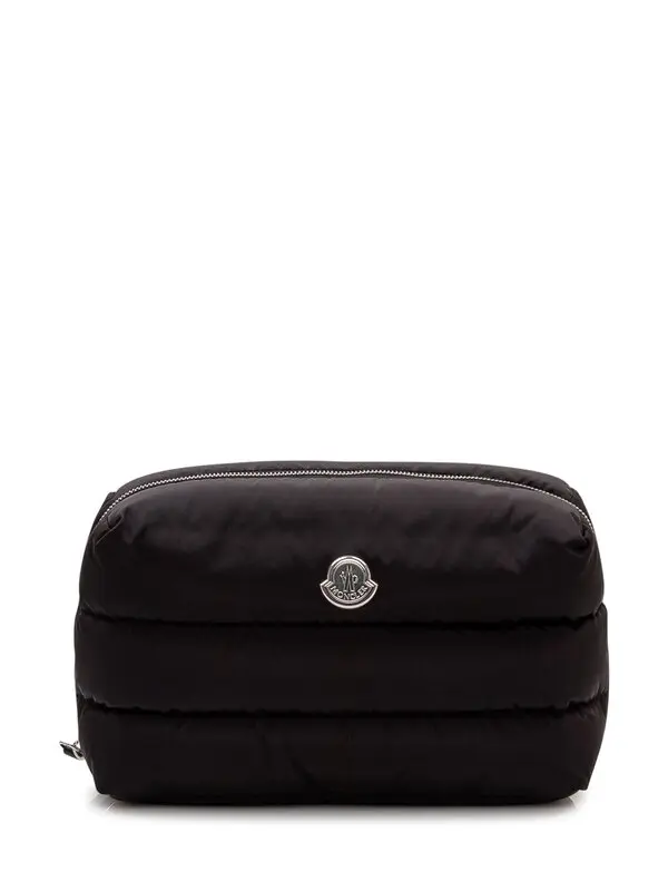 Moncler Mini Briefcase With Zip Closure - Nero