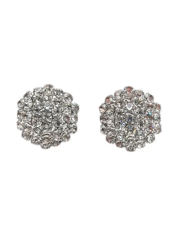 SELF-PORTRAIT Floral Mini Earrings - Silver