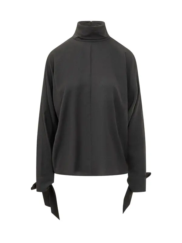 Emporio Armani Tailored Crewneck Blouse - Nero