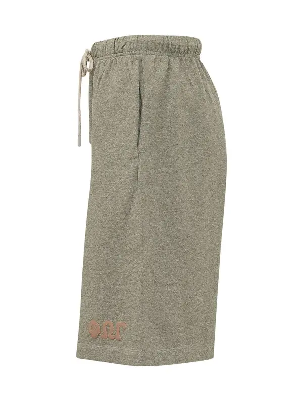 Fear Of God 90s Short Cotton Sweatshorts - Waashed Seal Heather