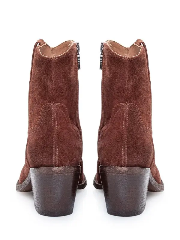 DUCANERO Suede Loafers With Stitch Detail