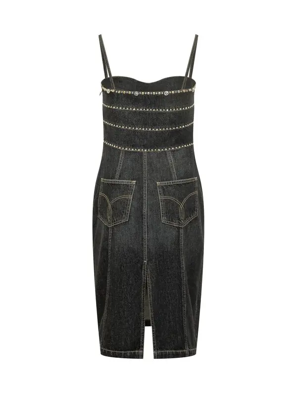 Versace Chic Mini Suit Dress With Unique Accent Details