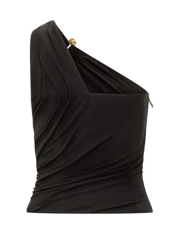 Versace One Shoulder Mini Top