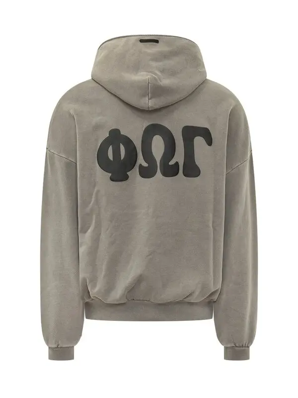 Fear Of God 90s Zip-up Hoodie - Washed Seal