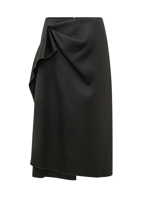LANVIN Draped Midi Skirt