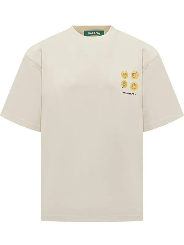BARROW Smile-graphic T-shirt
