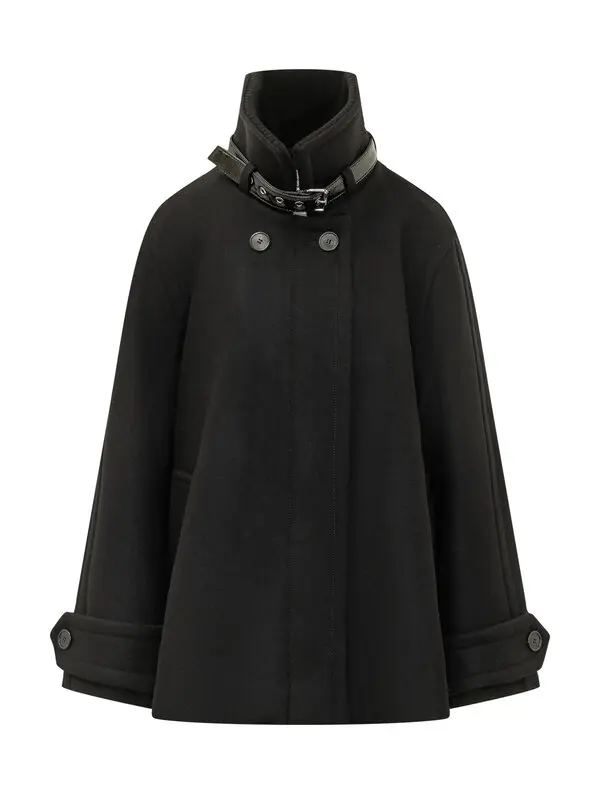 LANVIN High-neck Short Jacket - Black