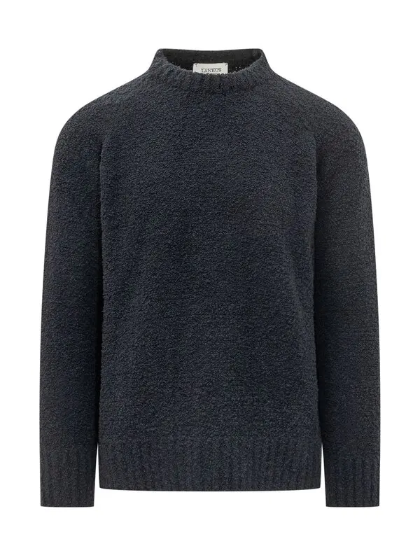 LANEUS Boxy Fit Jumper - Blu Navy