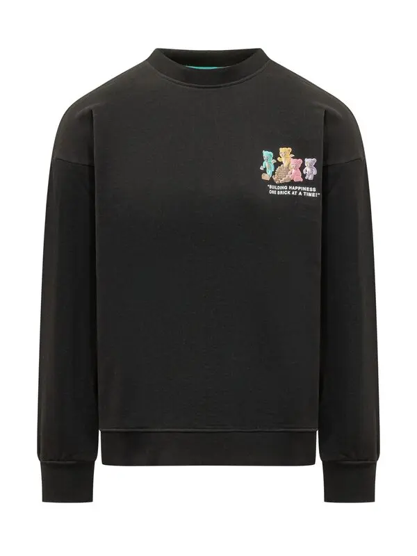 BARROW Graphic Crewneck Sweatshirt - Nero