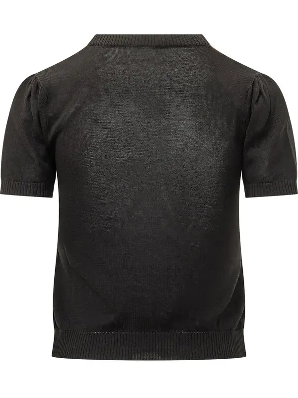 GANNI Cotton Argyle T-shirt