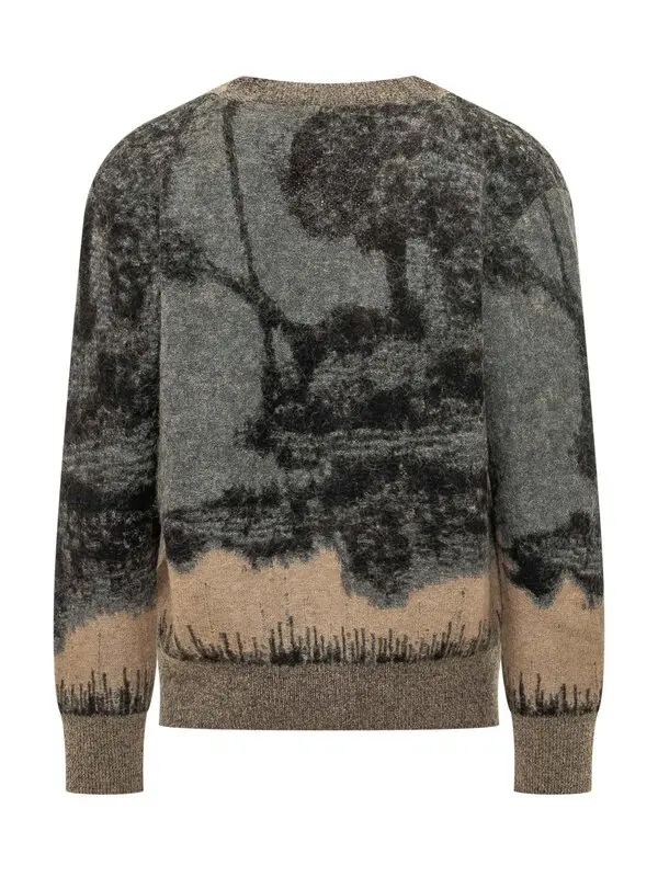 LANEUS Textured Knit Cardigan