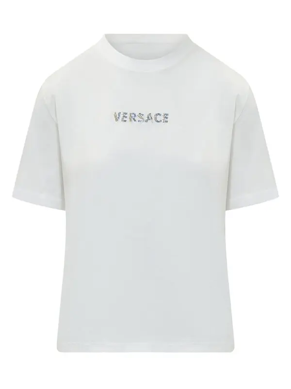 Versace Logo Graphic T-shirt - Optical White