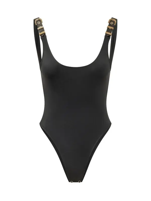 Versace Feel One-piece Swimsuit With Stretch Comfort - Black