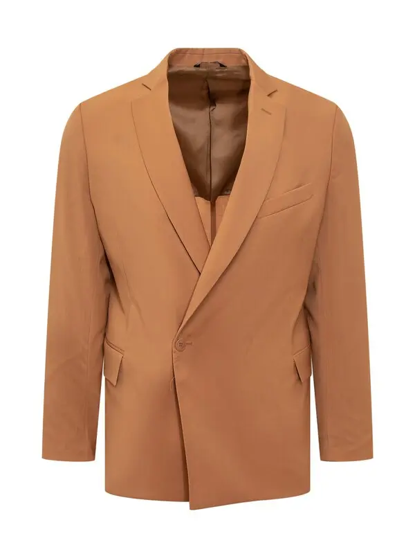 COSTUMEIN Tailored Wool Blazer With Minimalist Design - Coccio