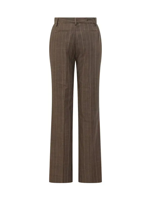 GANNI Straight Paint Pants - Rain Drum