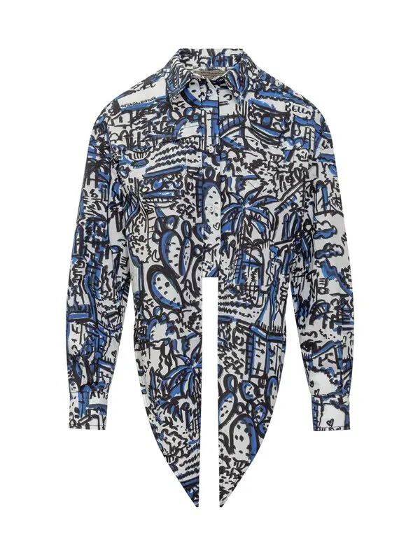 ALESSANDRO ENRIQUEZ Graphic Shirt - Blue View